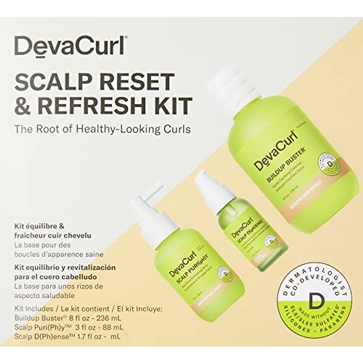 DevaCurl Scalp Reset & Refresh Kit, 3 ct.