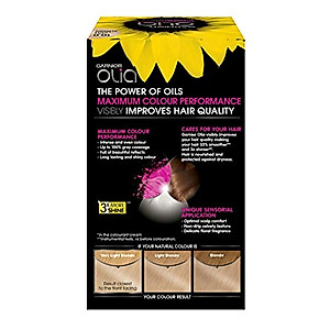 Garnier Olia Very Light Blonde Permanent Hair Dye, No Ammonia for A Pleasant Scent, Up To 100% Grey Hair Coverage, Maximum Colour Performance, 60% Oils - 10.0 Very Light Blonde