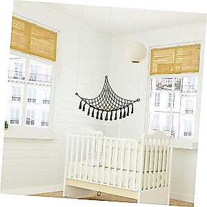 Alipis 3pcs Stuffed Dogs for Kids Plush Net Bag Cotton Rope Black to Weave