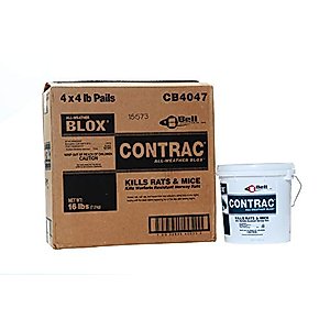 Contrac Blox Rodenticide - 1 Box (4 X 4 lb. Pails)
