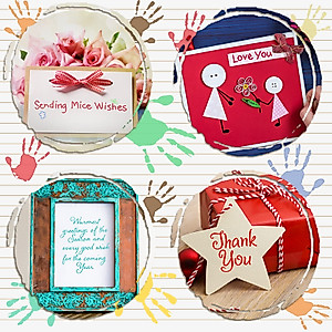 4 Sheets Sentiments Rubber Clear Stamps Set Different Sentiments Rubber Clear Stamp 2 Pieces Acrylic Stamp Blocks Tools with Grid Lines for Holiday Card Making and DIY Scrapbooking Journaling