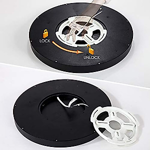 TALOYA Flush Mount LED Ceiling Light Fixture Black,12 Inch 20 Watt, Thin Ceiling Lamp Surface Mount for Kitchen Bedroom Utility Laundry Closet Room,3 Color Temperatures in One (3000k/4000k/6500k)