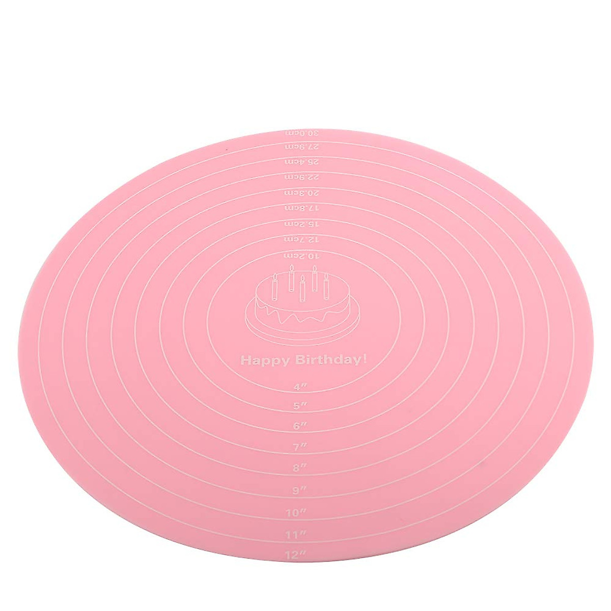 Silicone Baking Mat, Heat Resistant Cooking Bakeware Mat Non Stick Pastry Mat Silicone Baking Mat with Measurements for Rolling Dough, Pink
