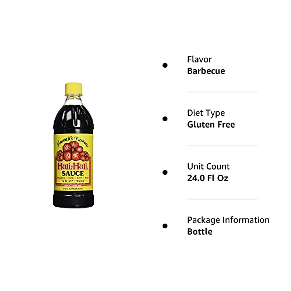 World Market Hawaii's Famous Huli-Huli Sauce - Hawaiian BBQ Sauce - Meat Rub BBQ Marinade Sauce and Steak Seasoning - 24 Ounce - 1 Pack