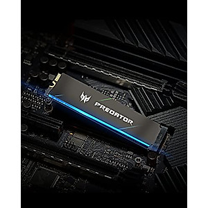 acer Predator GM7000 2TB NVMe Gaming SSD - M.2 2280 PCIe Gen4 (16 Gb/s) x 4, 3D TLC NAND PC Internal Solid State Hard Drive with DDR4 DRAM Cache Up to 7400 MB/s - BL.9BWWR.106