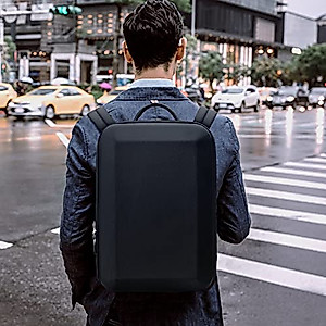 JUMO CYLY Hard Shell Laptop Backpack 15.6 Inch, Expandable Business Travel Computer Backpack for Men Women Water-resistant Gaming Daypack