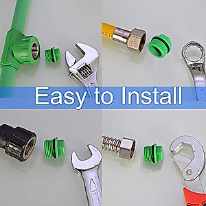 30 Pieces Male Threaded PPR End Cap Plugs Garden Irrigation Pipe Fittings Water Tubing Stopper for Preventing Leakage Clogging (3/4 inch)