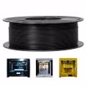 3D Printer Filament 1.75mm 1kg PLA Filament Environmental Friendly Smokeless Odorless 3D Printer Consumable,Smokeless PLA Filament 3D Printing Filament Supplies (Black)