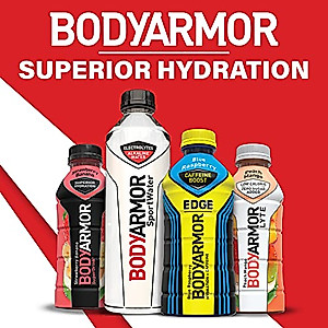 BODYARMOR LYTE Sports Drink Low-Calorie Sports Beverage, Strawberry Lemonade, Natural Flavor With Vitamins, Potassium-Packed Electrolytes, Perfect For Athletes 16 Fl Oz (Pack of 12)