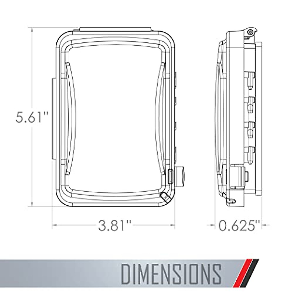 TayMac MM110C Weatherproof Single Outlet Outdoor Receptacle Cover, 5/8 Inches Deep, Clear