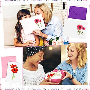 Colarr 150 Set Floral Watercolor Blank Cards with Envelopes Stickers 4 x 6 Inch Note Cards Blank Greeting Cards Bulk Stationary Notecards for Birthday Mother's Day Thank You Gifts