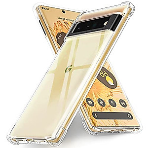 Ferilinso Designed for Google Pixel 6 Pro 5G Case, [NOT for Pixel 6] Shockproof Protective Phone Case Slim Cover, Military Grade Protection, 10X Anti-Yellowing, Clear