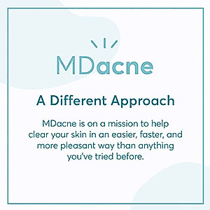 MDacne Shaving Cream for Acne-Prone Skin - Soothing, Oil-Free, Eliminates Razor Burn, Cuts & Infections - Reduce Skin Irritation & Prevent Shave Bumps & Nicks - Vegan, Paraben-Free & Cruelty-Free