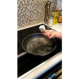 ButterPOP No Mess Holder & Dish to Spread Butter on Warm Pans & Food, Clear, Black