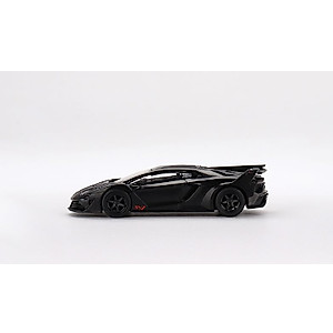 True Scale Miniatures Model Car Compatible with LB-Silhouette Works Lamborghini Aventador GT EVO (Matte Black) Limited Edition 1/64 Diecast Model Car MGT00502