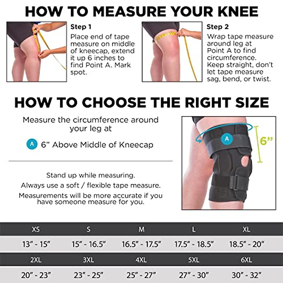 BraceAbility Plus Size ROM Knee Brace - Hinged Heavy-Duty Adjustable Compression Support Wrap for Large Thighs and Legs, Walking Pain, Osteoarthritis, Post-Surgery Recovery and Torn ACL or PCL (5XL)