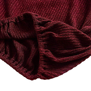 GRNSHTS Baby Girls Loose Long Lantern Sleeve Knit Sweater (A Wine, 18-24 Months)