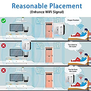 2023 WiFi Extender, WiFi Range Extender Signal Booster up to 3000sq.ft and 35 Devices, WiFi Repeater Internet Booster for Home, Access Point, Alexa Compatible