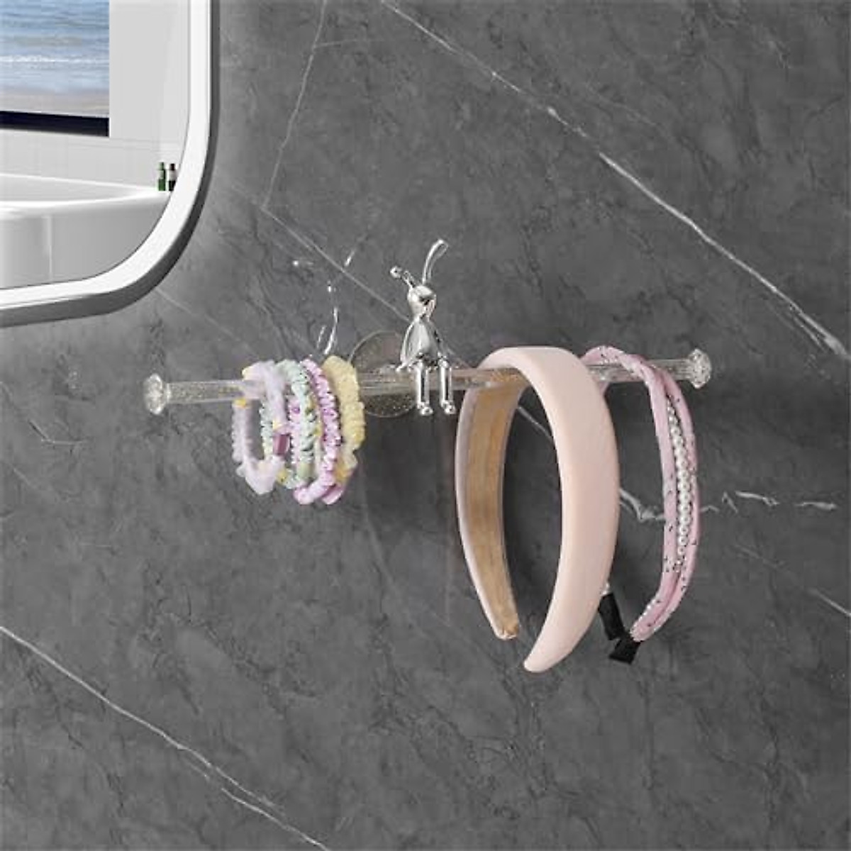 HIOPOIUYT Convenient Suction Cup Towel Practical Storage Holder Rack Easy To Install Towel For Bathroom And Kitchen Powerful Suction Cup Bath Towel