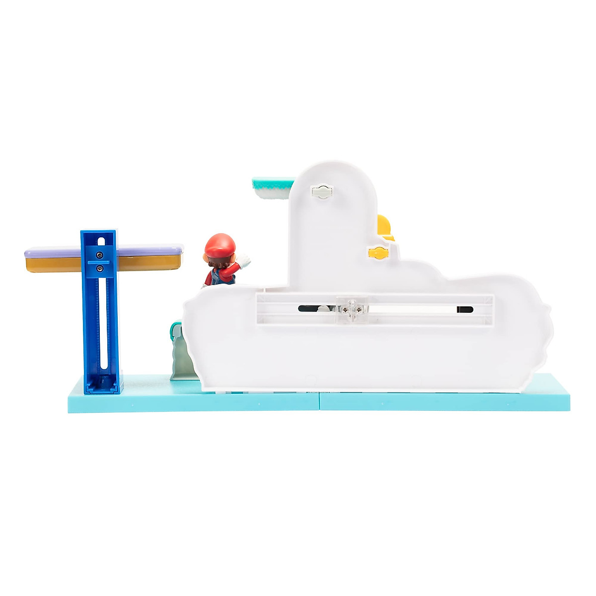 Super Mario Nintendo 2.5" Action Figure Switchback Hill Playset with 3 Interactive Interchangeable Pieces