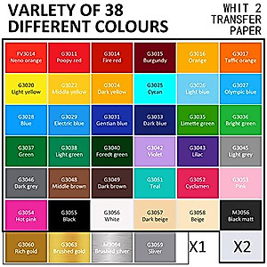 Lya Vinyl 74 Pack Permanent Vinyl for Cricut - Self Adhesive Vinyl with 2 Transfer Paper for Decor Sticker, Party Decoration - 40 Color Vinyl for Cricut & Cameo