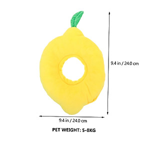 DOITOOL 2pcs Pet Collar Adjustable Dog Bowl Stand Lick Collar for Dogs Puppy Bite Collar Cat Recovery Neck Cone Dog Recovery Cones Pet Plush Conical Elizabeth Circle