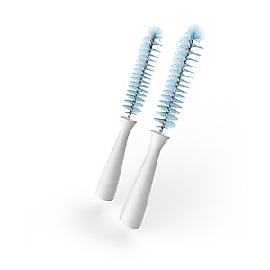 Kiinde Twist Pouch 2-Piece Baby Bottle Nipple Brush Set for All Brands/Parts
