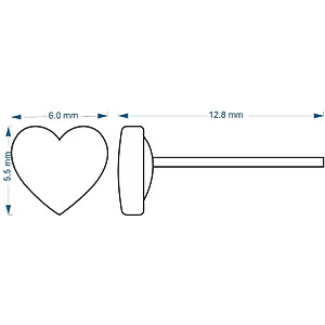 Ted Baker London Harly Tiny Heart Stud Earrings for Women