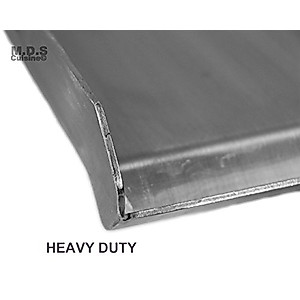 Stainless Steel Flat Top Comal Plancha 18"x16" inch BBQ Griddle for cooking with Outdoors Stove or Grill catering