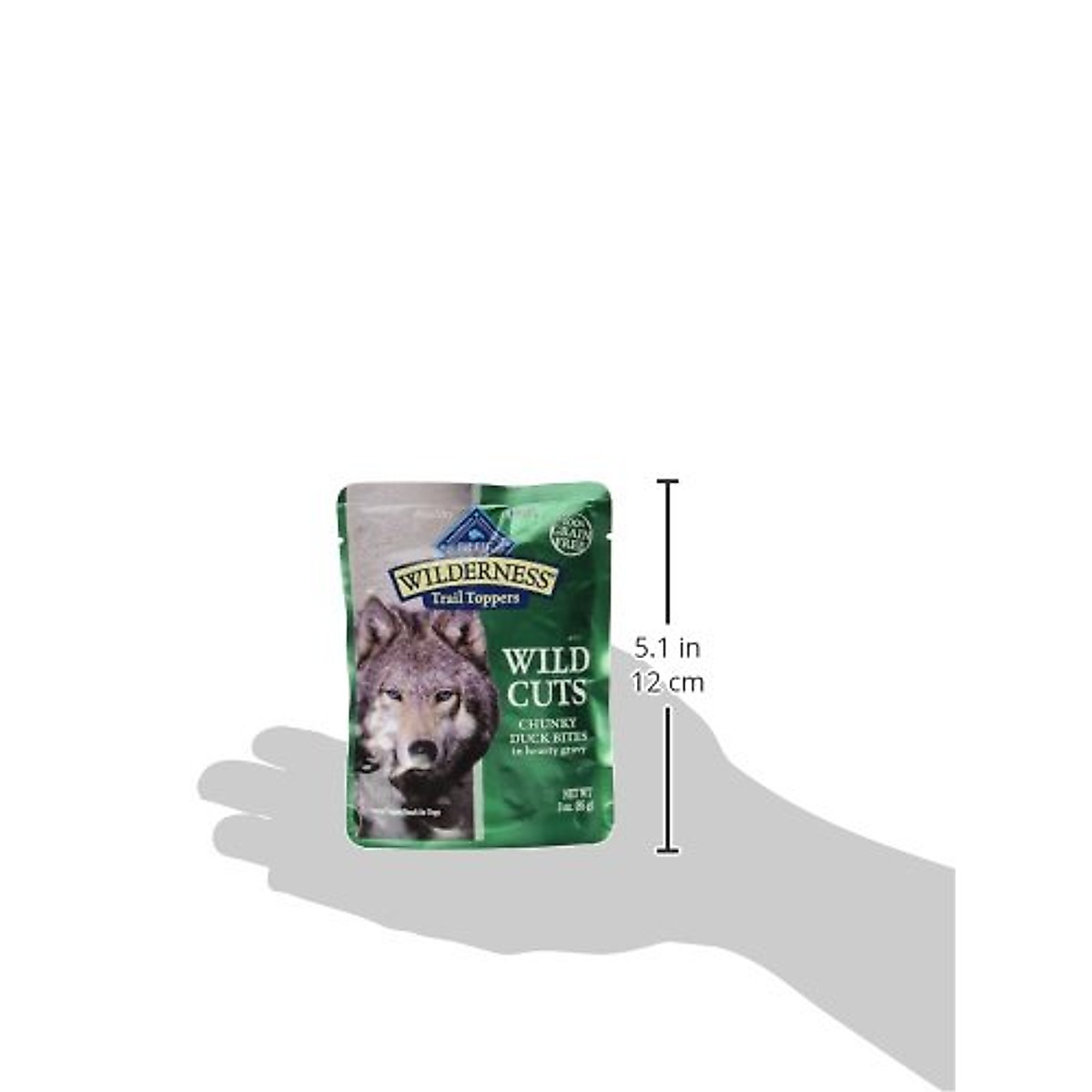 Blue Buffalo Wilderness Trail Toppers Chunky Duck Bites Dog Food, 24 By 3 Oz.