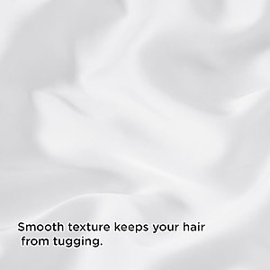 Bedsure Silky Satin Pillowcase, Similar to Silk Pillowcase for Hair and Skin，White Satin Pillow Cases 2 Pack,Pillow Case Cover with Hidden Zipper, Gifts for Women Men,20x30 Inches