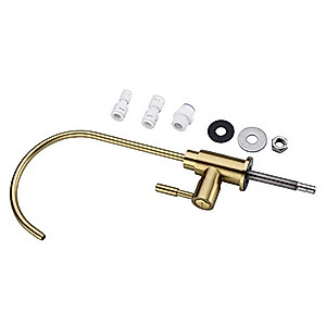 Fonveth Drinking Water Faucet, Upgrade Brushed Gold Single Handle Solid Brass Kitchen Bar Sink Drinking Water Faucet, Water Filtration Faucet
