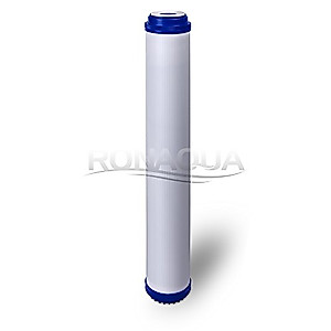 Ronaqua 20" x 2.5" Replacement Water Filters Cartridges Sediment CTO Block & GAC for 20 Inch Whole House System