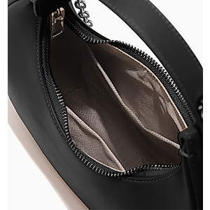 Shoulder Bag Crescent Handbag, Leather Armpit Bag, Shoulder Bag For Women Vintage Bag, Business Bag Leisure Bag (Black)