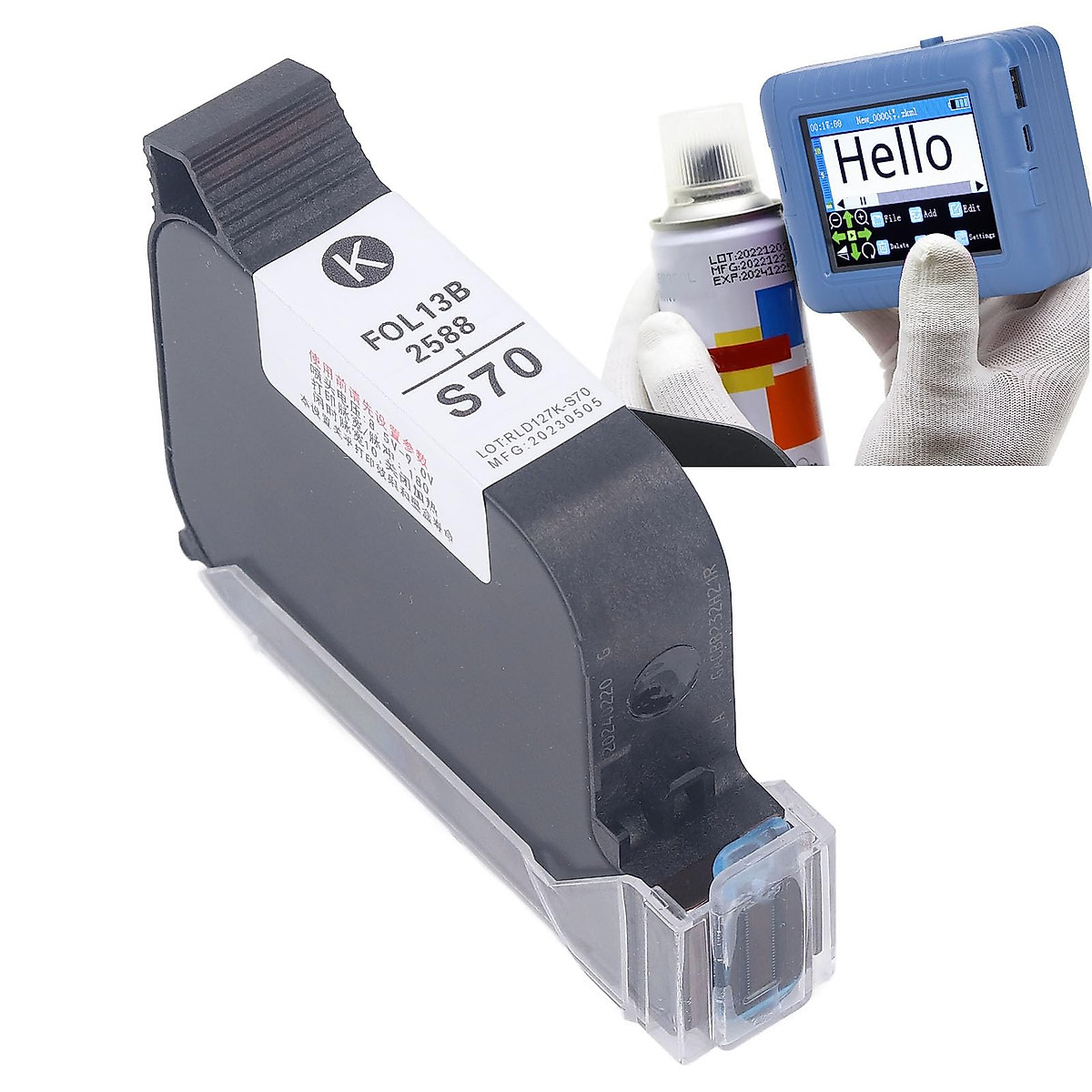 Fafeicy 42ml Ink Cartridge Replacement for Inkjet Printer High Adhesion and Quick Drying (Black)