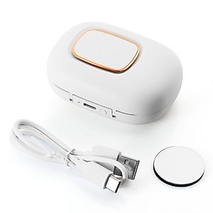 MIKICARE Mini Toothbrush Cover T3 – 3 in 1 Function with Magnetic Sticker, Personal Toothbrush Case for Household & Travel (White)