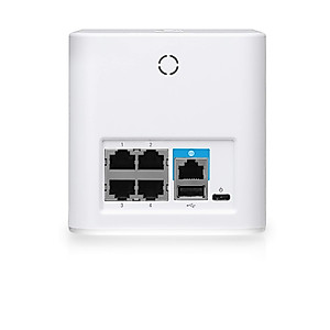AmpliFi HD Wifi Router by Ubiquiti Labs, Seamless Whole Home Wireless Internet Coverage, HD Wifi Router with Touchscreen Display, 4 Gigabit Ethernet, 1 WAN Port, Ethernet Cable, Expandable Mesh System