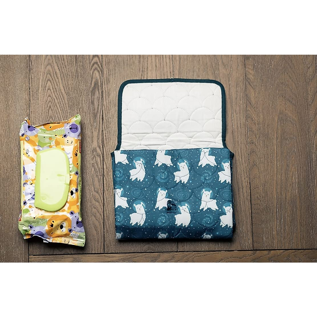Baby & Toddler Travel-Friendly Padded Change Pad with 100% Organic Cotton Lined Interior, an O.W.L Product