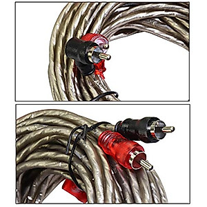 4 Gauge Car Amp Audio Wiring Kit – Welugnal A Car Amplifier subwoofer Wiring Install kit Helps You Make Connections and Brings Power to Your Radio, Subwoofers and Speakers Amp Power Wire