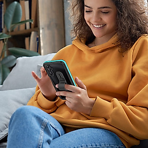 for Samsung Galaxy A14 5G Phone Case, Waterproof Case with Built-in Screen Protector & Cell Phone Ring Holder, Full Body Shockproof Rugged Heavy Duty Protection Cover for Samsung A14 5G Blue