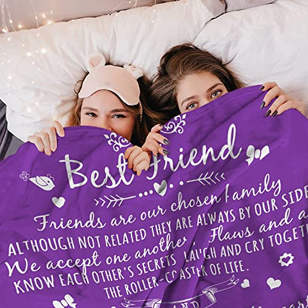 Omokil Best Friend Birthday Gifts, Friendship Gifts for Women, BFF Gifts for Women, Gift for Best Friend, Best Friend Long Distance Gifts Blanket 50" X 60"