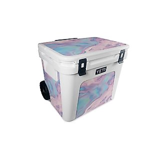 MightySkins Skin Compatible with Yeti Roadie 60 Wheeled Cooler - Pastel Wave | Protective, Durable, and Unique Vinyl Decal wrap Cover | Easy to Apply, Remove, and Change Styles | Made in The USA