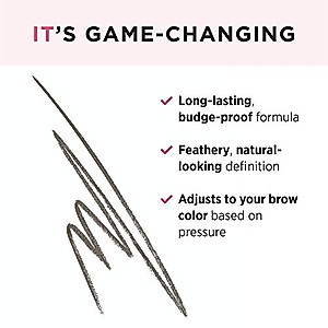 IT Cosmetics Brow Power Micro, Universal Taupe - Universal Eyebrow Pencil - Mimics the Look of Real Hair - Budge-Proof Formula - Built-in Spoolie - 0.017 oz