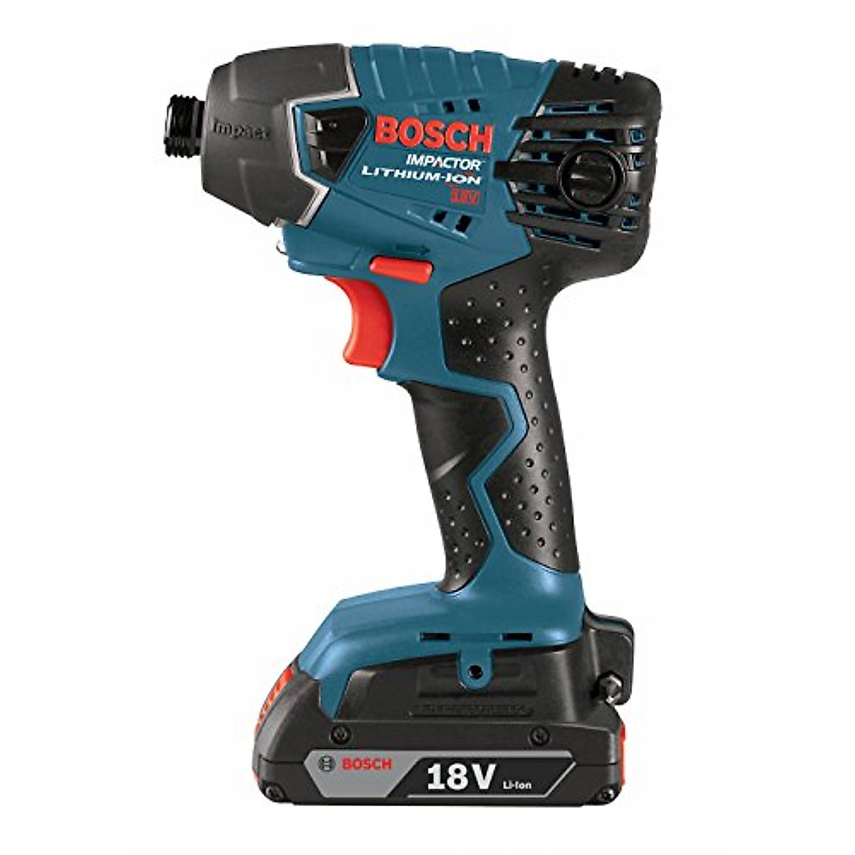 Bosch 25618-02 18-Volt Lithium-Ion 1/4-Hex Impact Driver Kit with 2 Batteries, Charger and Bag, Blue