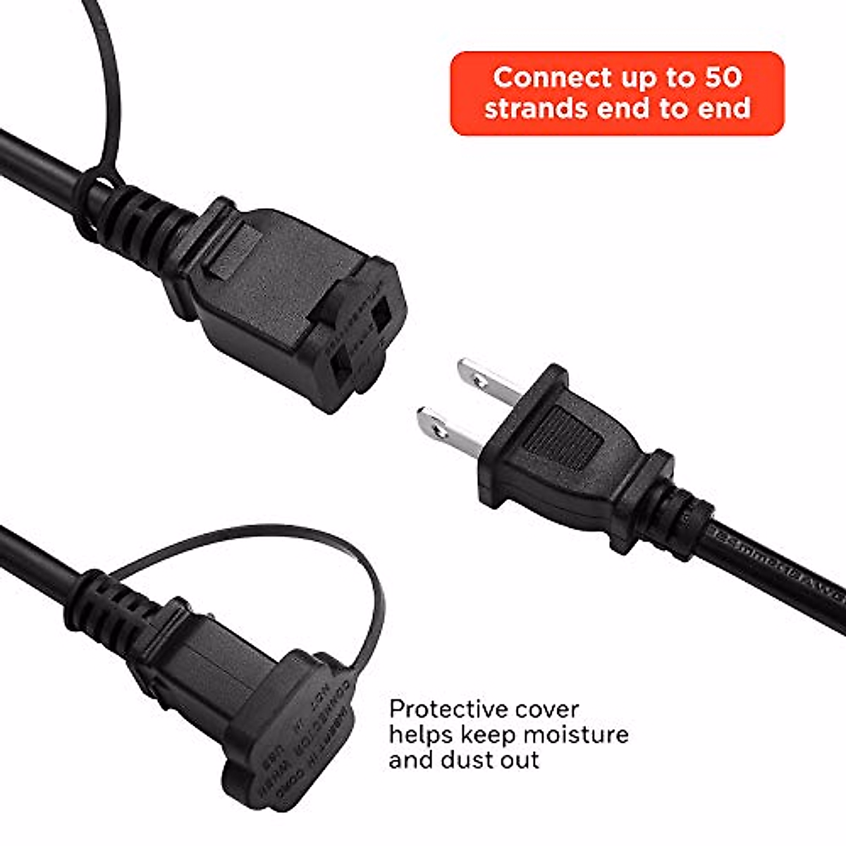 Honeywell 24FT Linkable Water Resistant LED Indoor Outdoor Color Changing String Light with Remote Control, Commercial Grade Patio Lights with 8 Plastic E26 Bulbs Create Cafe Ambience in Your Backyard