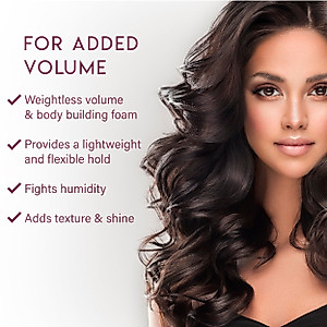 ALURAM Coconut Water Volumizing Foam, Lightweight Volume & Flexible Hold, 7 Fl Oz