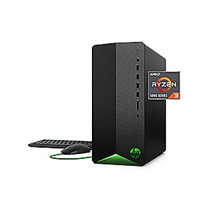 HP Pavilion Gaming PC, AMD Ryzen 3 5300G Processor, 8 GB RAM, 256 GB SSD, Windows 10 Home(TG01-2010, 2021) (Renewed)