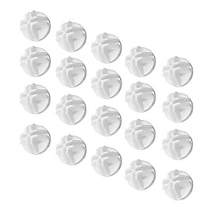 Wolizom Plastic Connector 20 Wire Cube Plastic Connector for Modular Storage Organizer Closet and Wire Shelving（White）