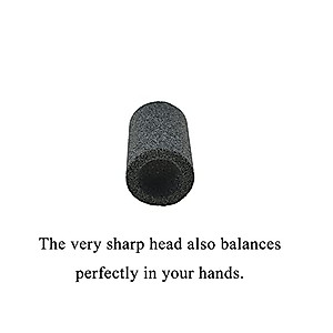 Acoeitl Dart Sharpeners Grinding Stone Burrs Remover Restore Form Reduce Backlash Smooth End Maintain Surface Finish for Steel Tip Point Dart Blowgun Blunt Head Leather Hole Punch Jewelry 4Pcs