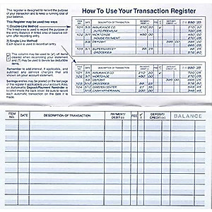 18 Pack Check Registers for Personal Checkbook, 23-24-25 Calendars, Transaction Register and Ledgers